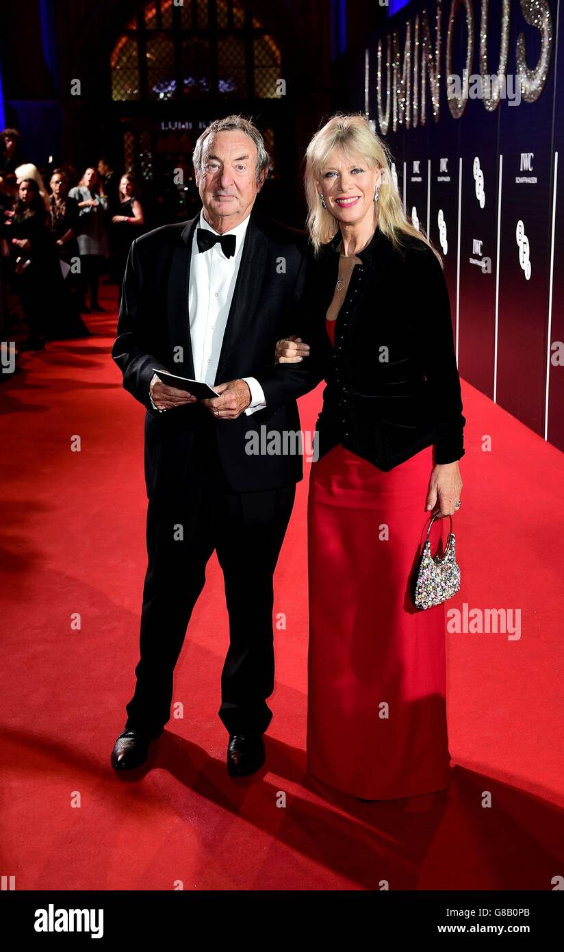 Nick Mason and wife Annette Lynton attending the BFI Luminous Gala ...