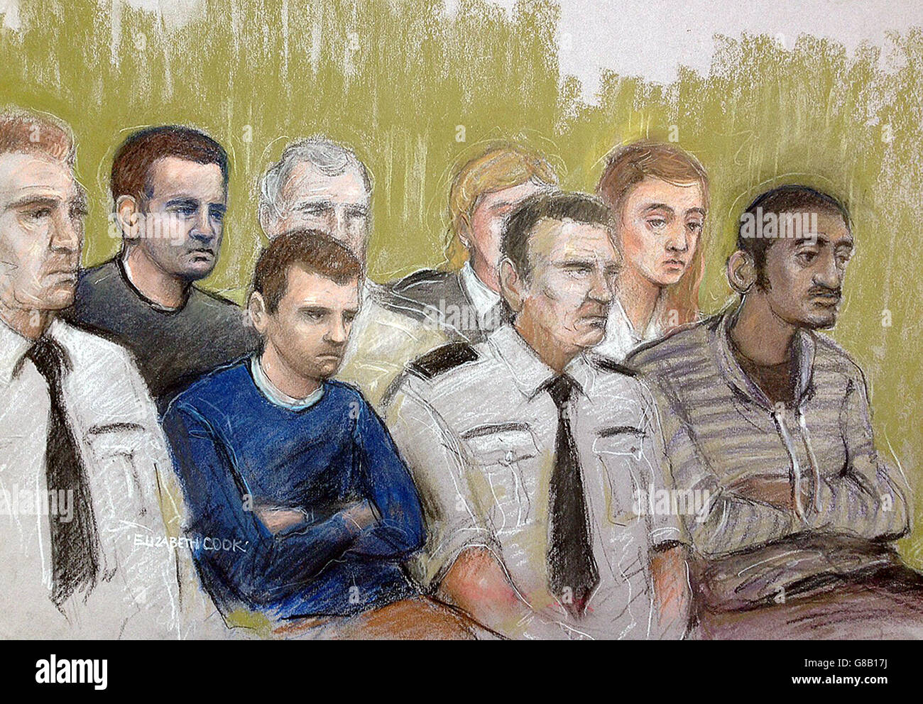 Shauna hoare front row left to right dock officer hi-res stock ...