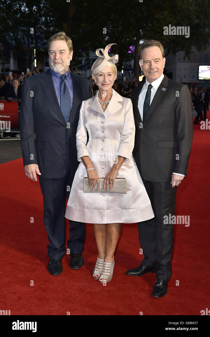 (Left to Right) John Goodman, Helen Mirren and Bryan Cranston attending ...