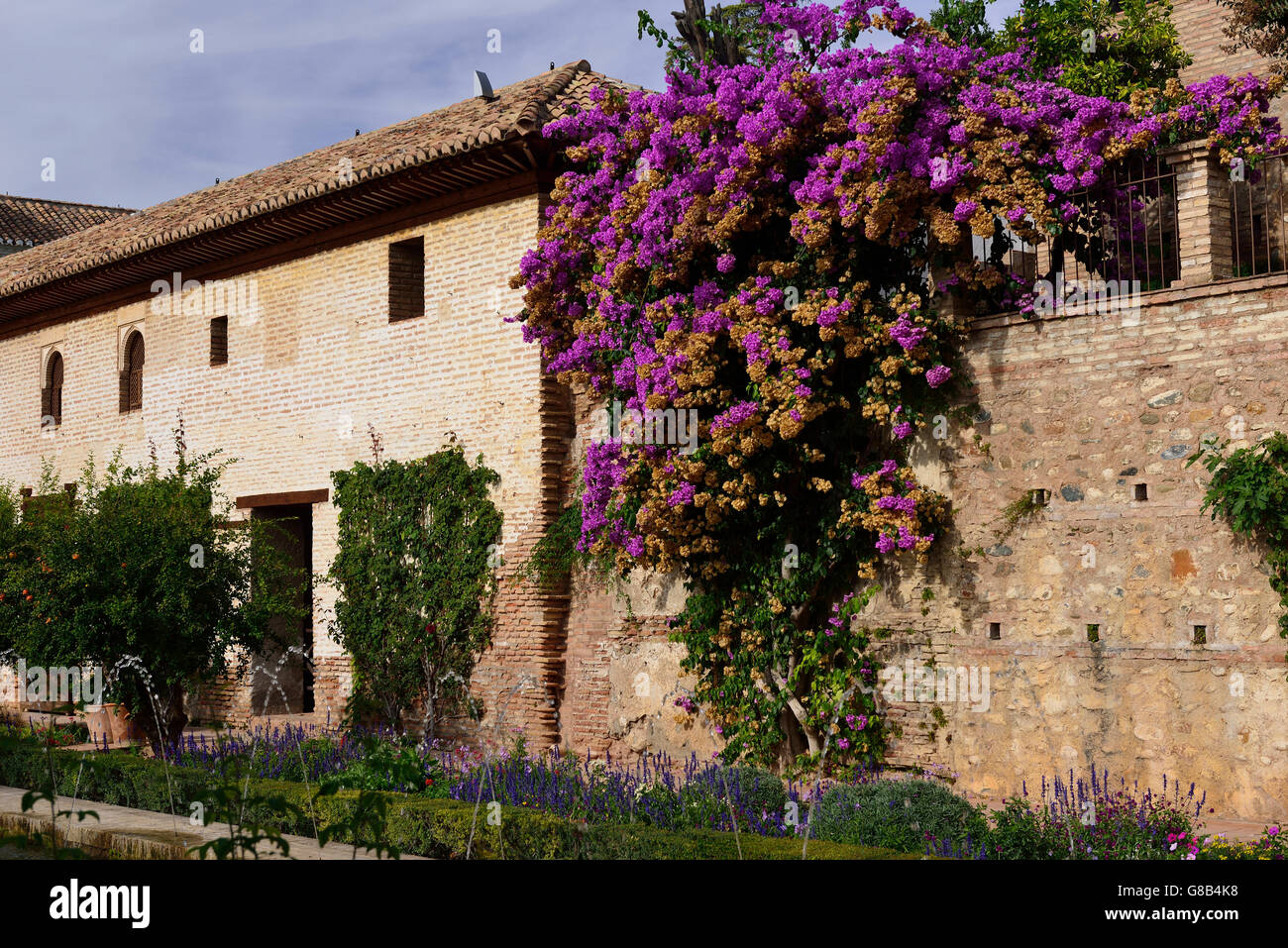 Court of the Water Channel, Generalife, Alhambra, Granada, Andalusia ...