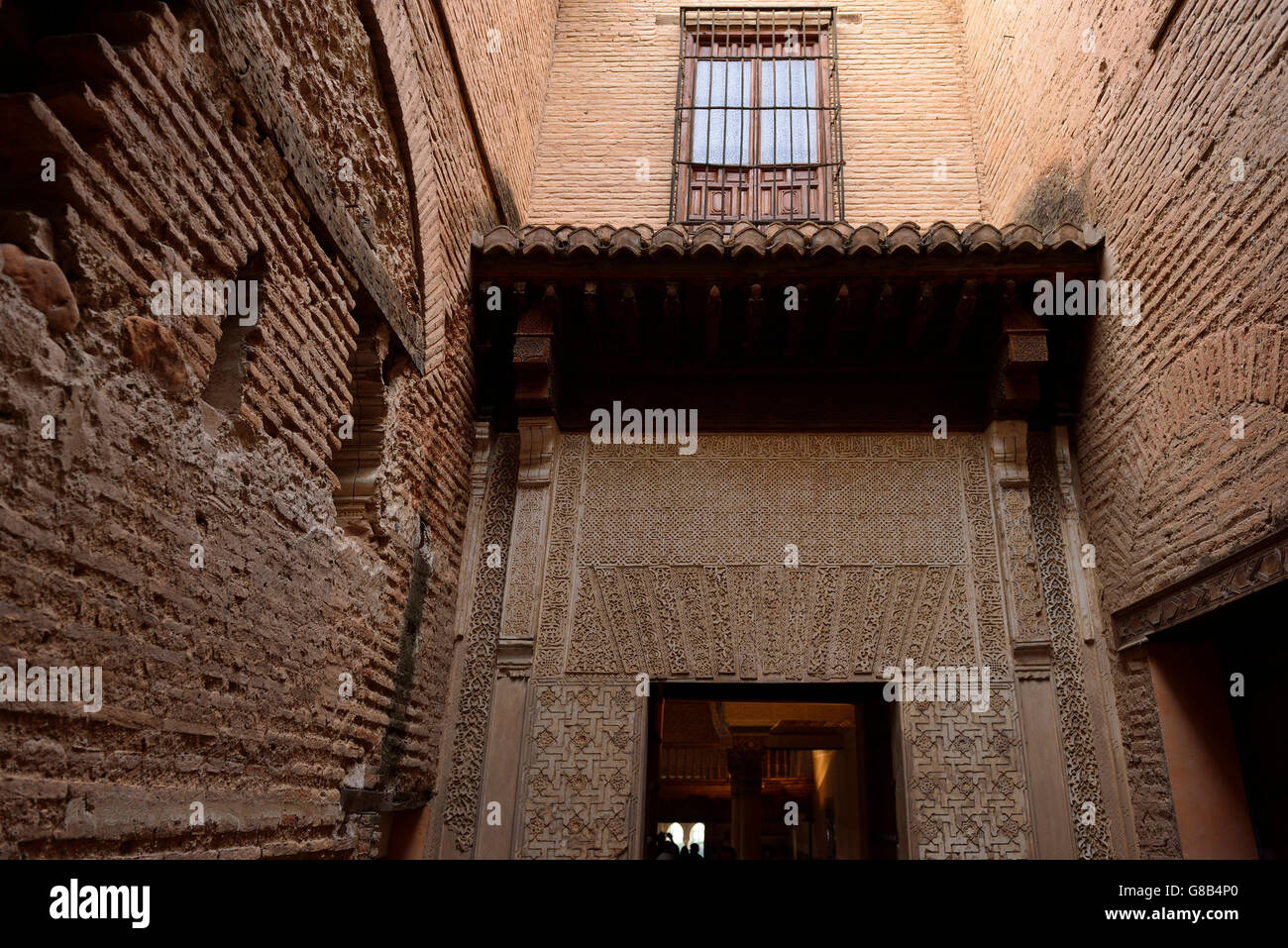 entrance, Sala de Mexuar, Nasrid Palaces, Alhambra, Granada, Andalusia ...