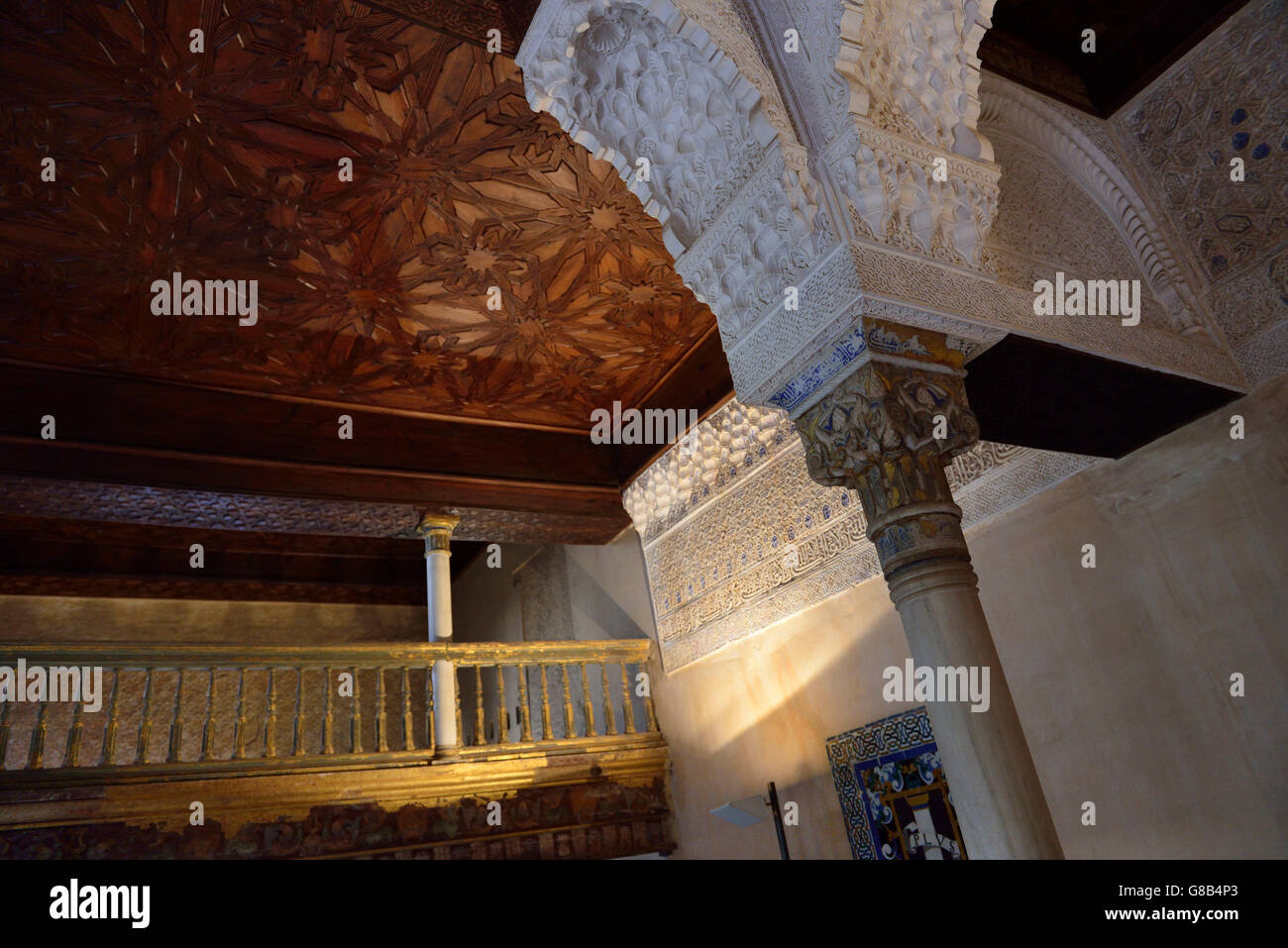 Sala de Mexuar, Nasrid Palaces, Alhambra, Granada, Andalusia, Spain ...