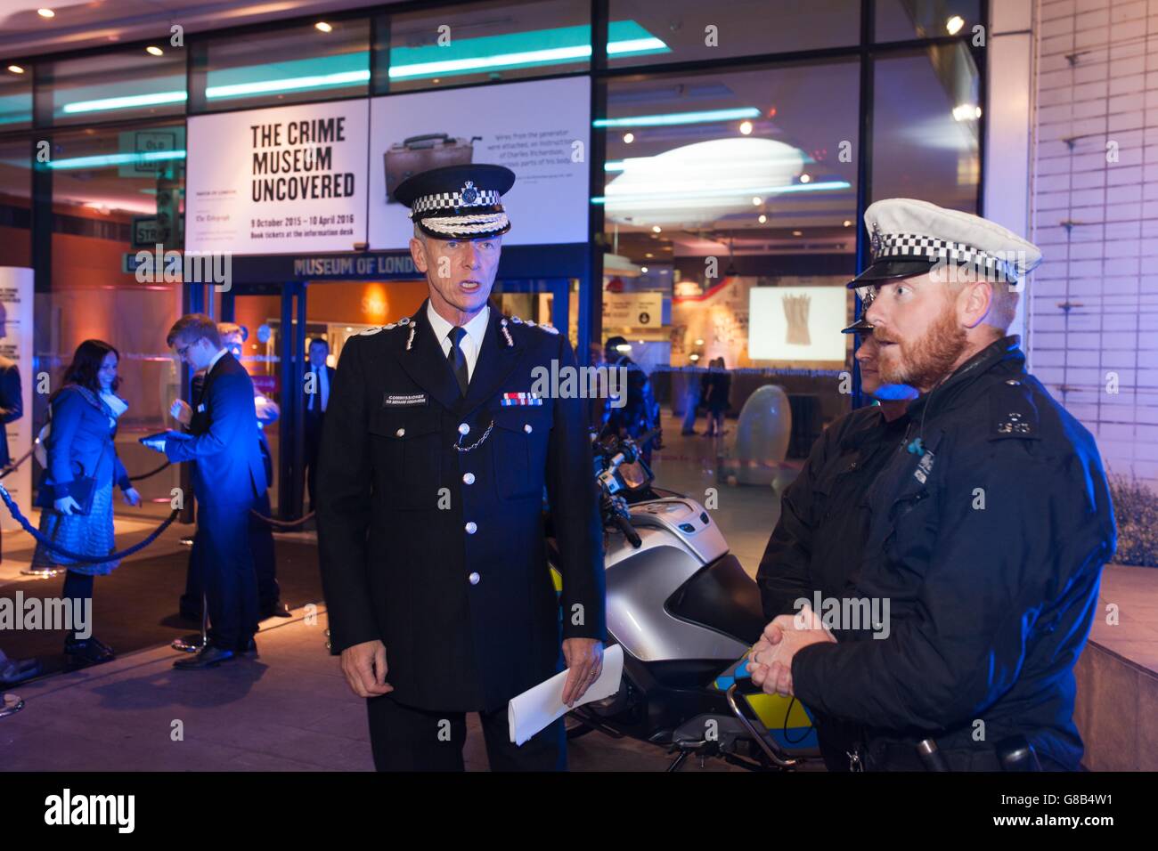 Metropolitan Police commissioner Sir Bernard Hogan-Howe (left) arrives ...