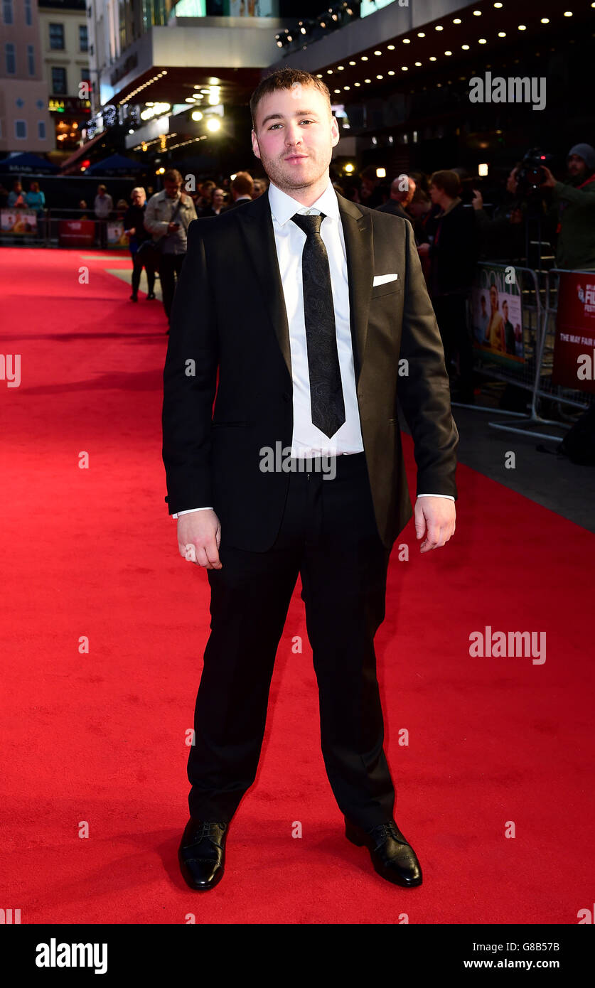 Emory Cohen attending the official screening of Brooklyn during the ...