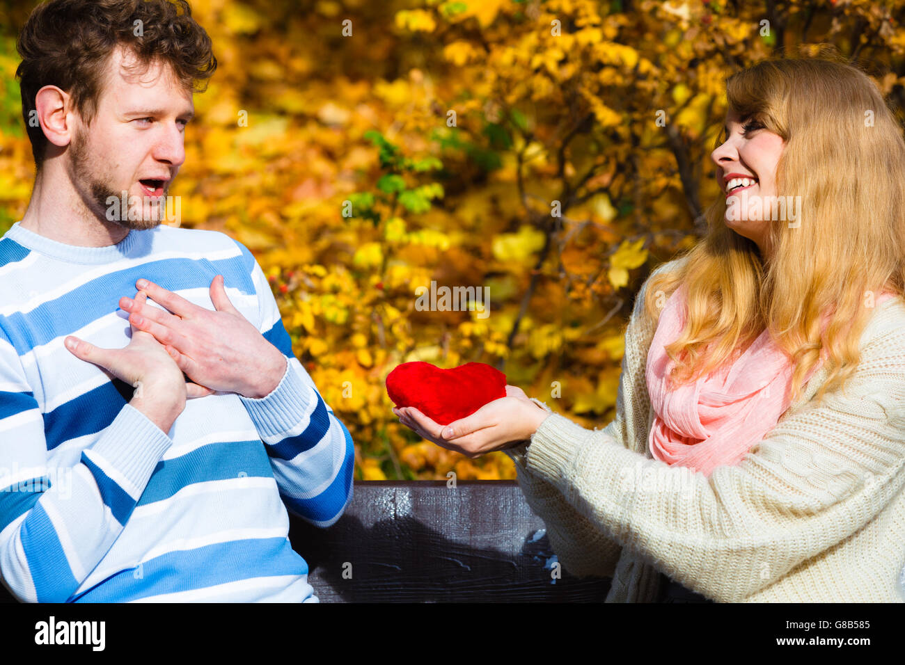 Accepting and sharing feelings. Confessing love and affection with ...