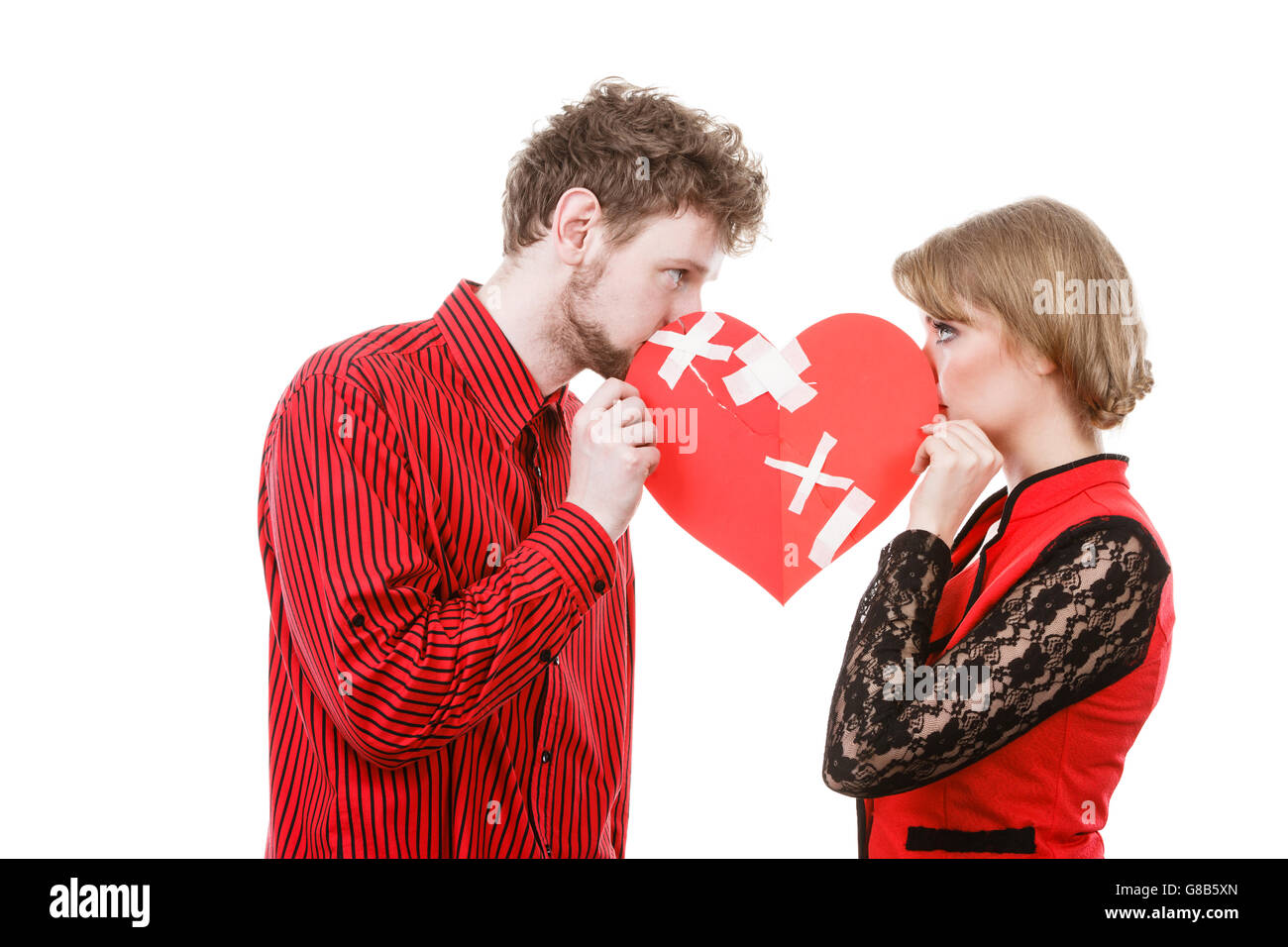 Divorce and separation concept. Couple have serious crisis in ...