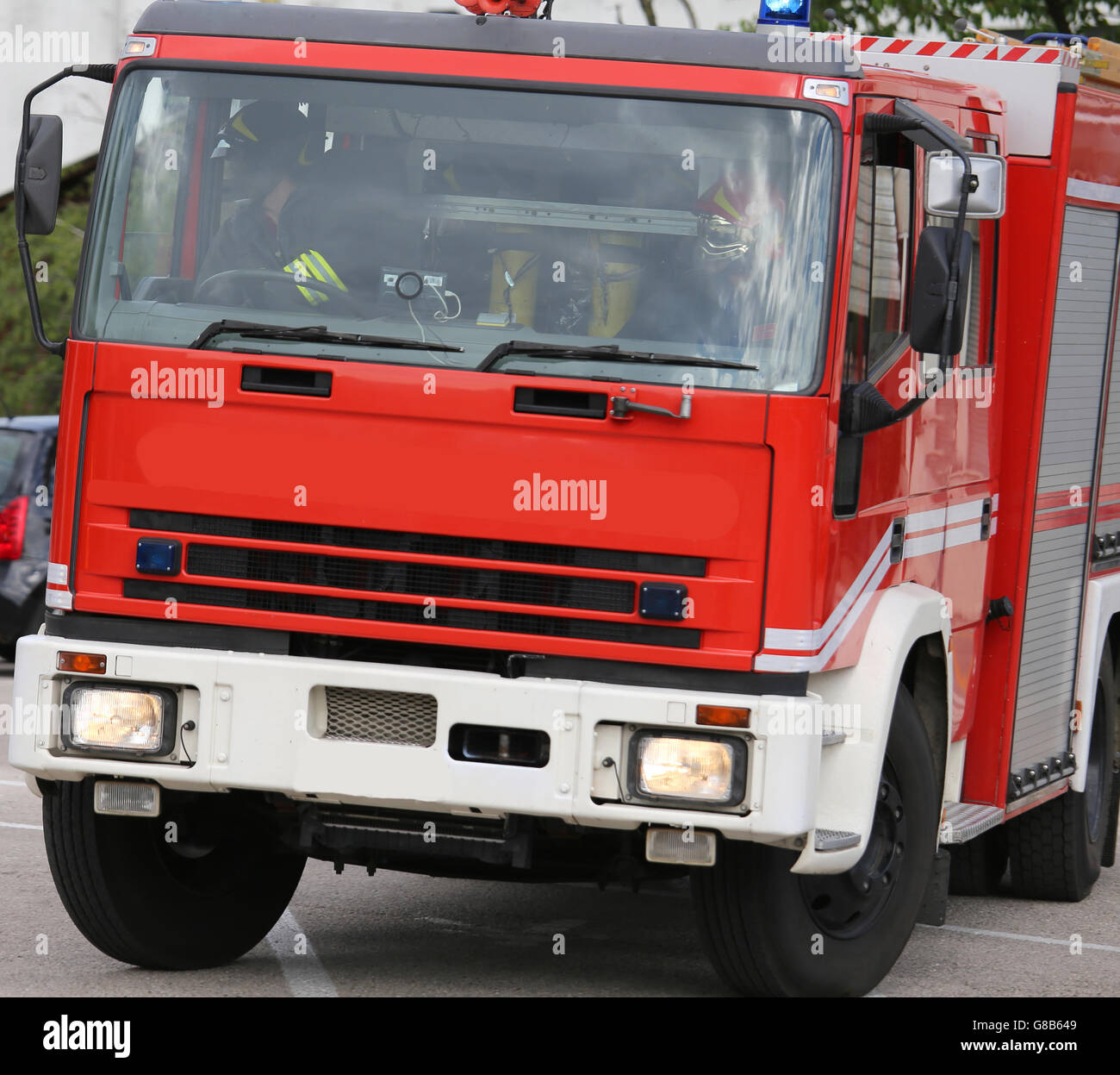 Extinguisher fire fireman department brigade hi-res stock photography ...
