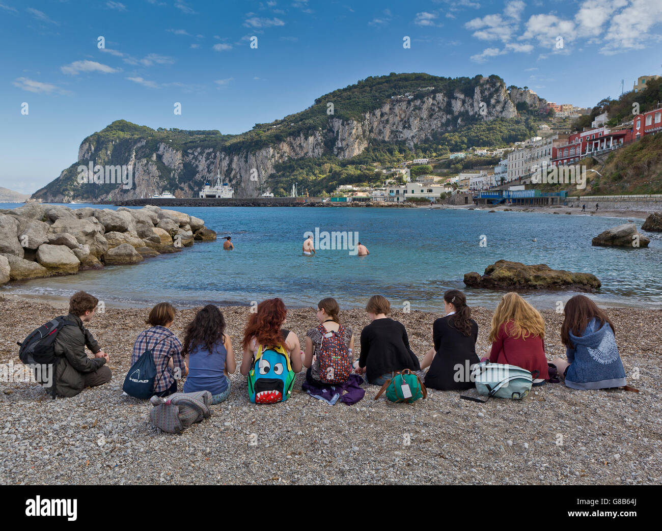 Capri the beach hi-res stock photography and images - Alamy