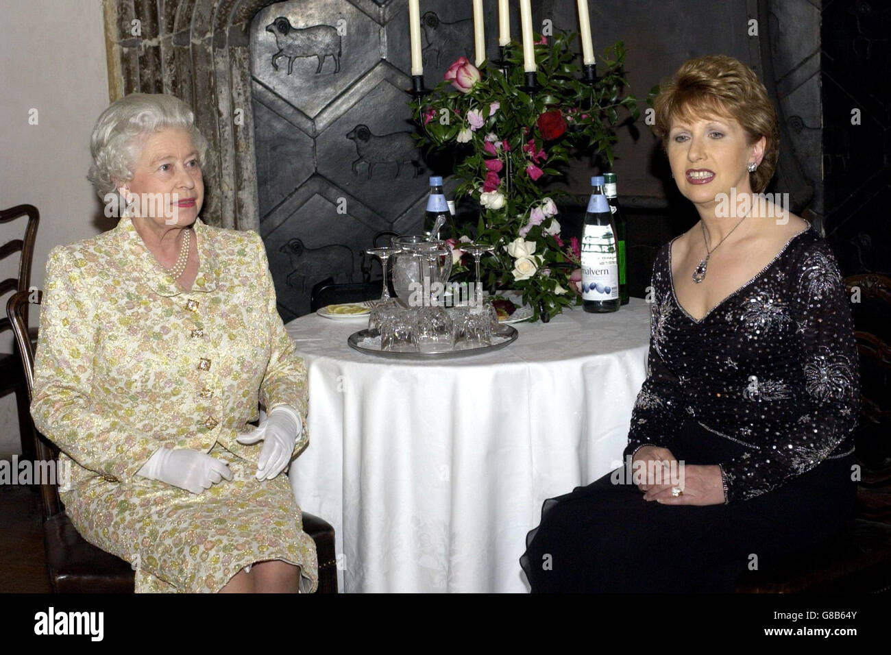 Britain's Queen Elizabeth II meets Irish President Mary McAleese ...