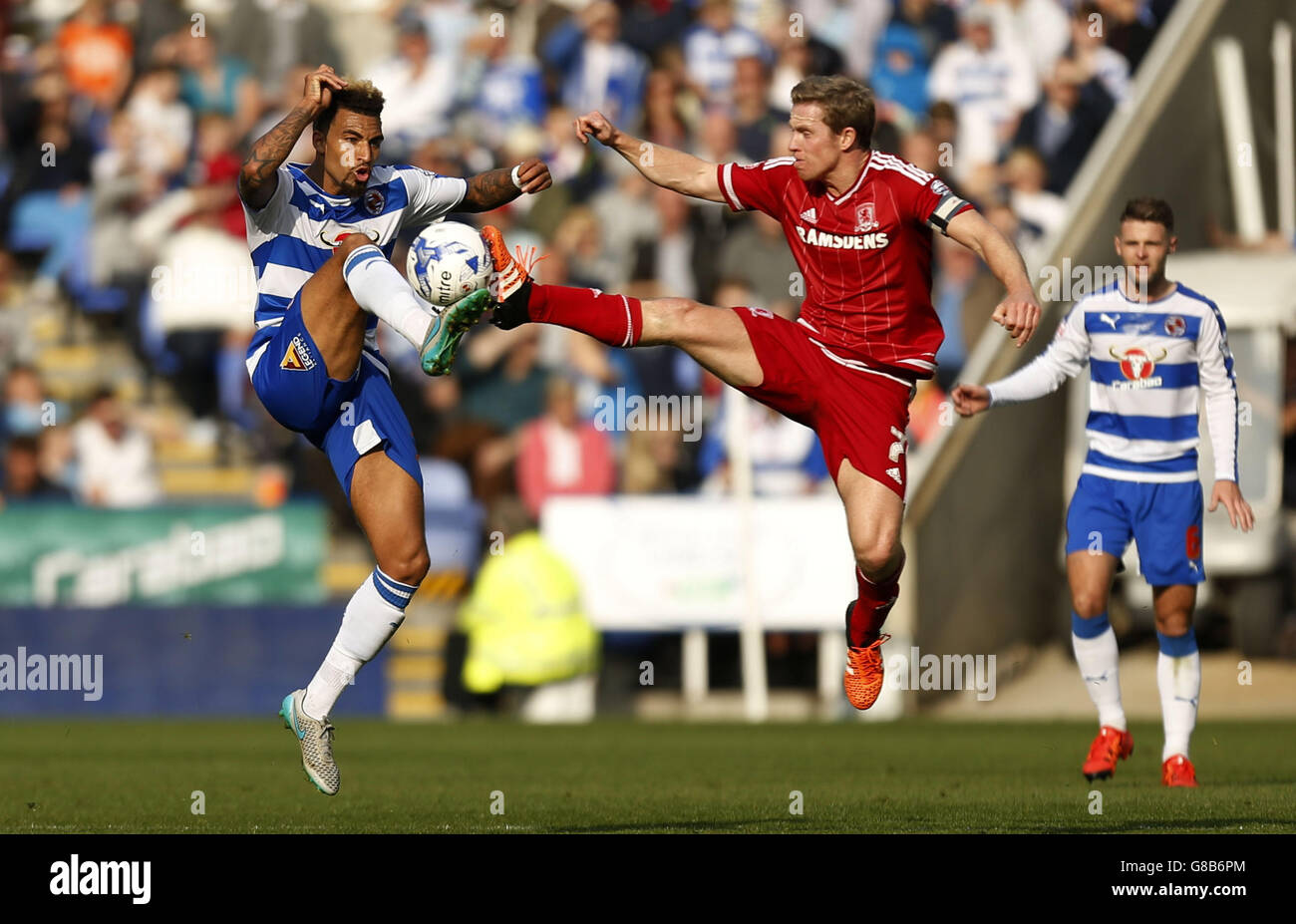 Reading's Danny Williams and Middlesbrough's Grant Leadbitter Stock ...
