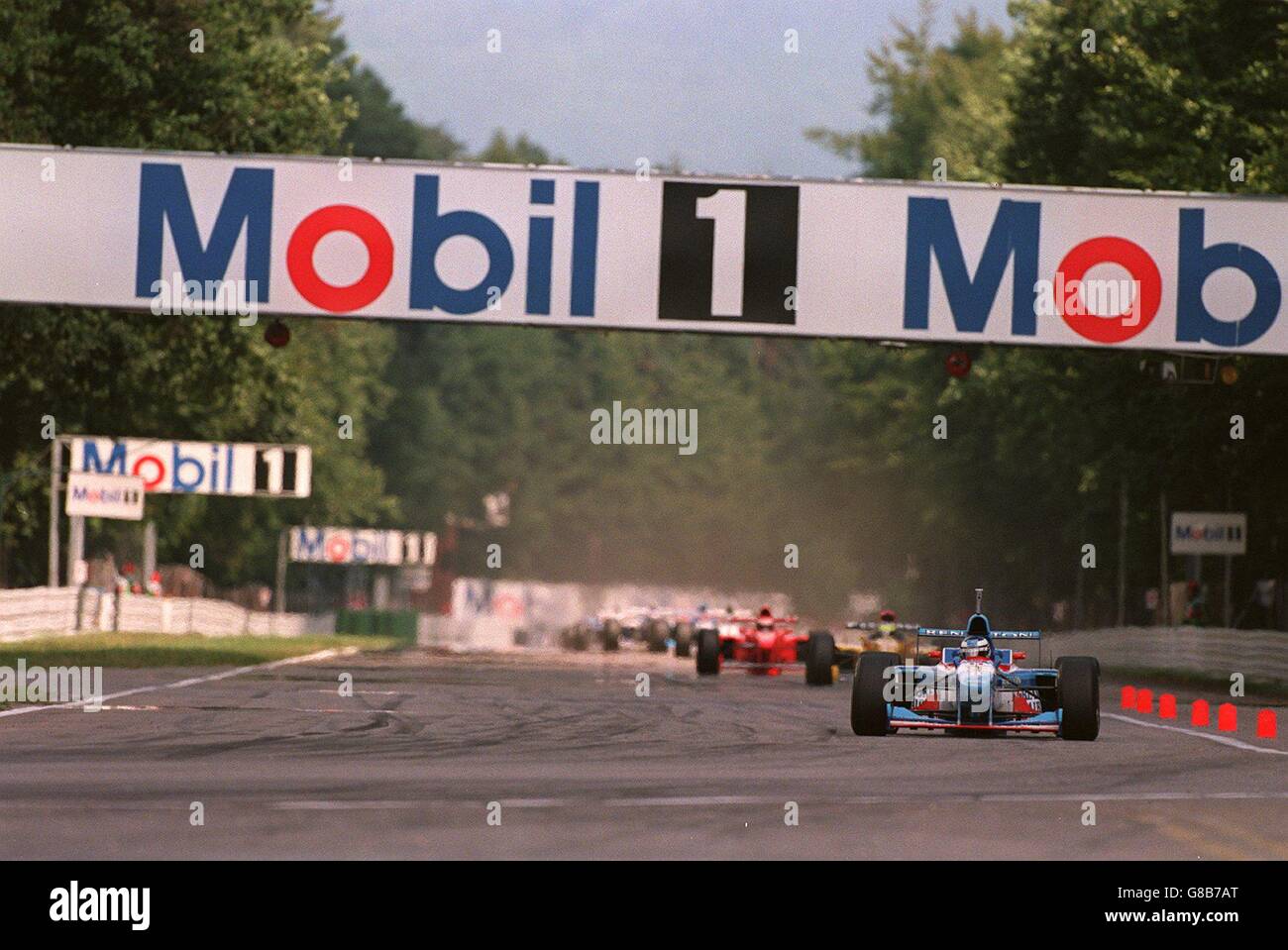 Gerhard berger leads at the start hi-res stock photography and images ...