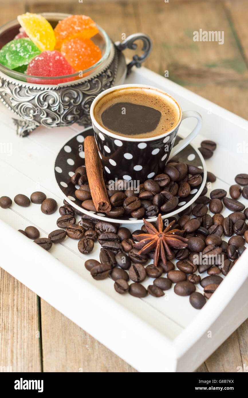 Turkish coffee and Turkish Delight Stock Photo - Alamy