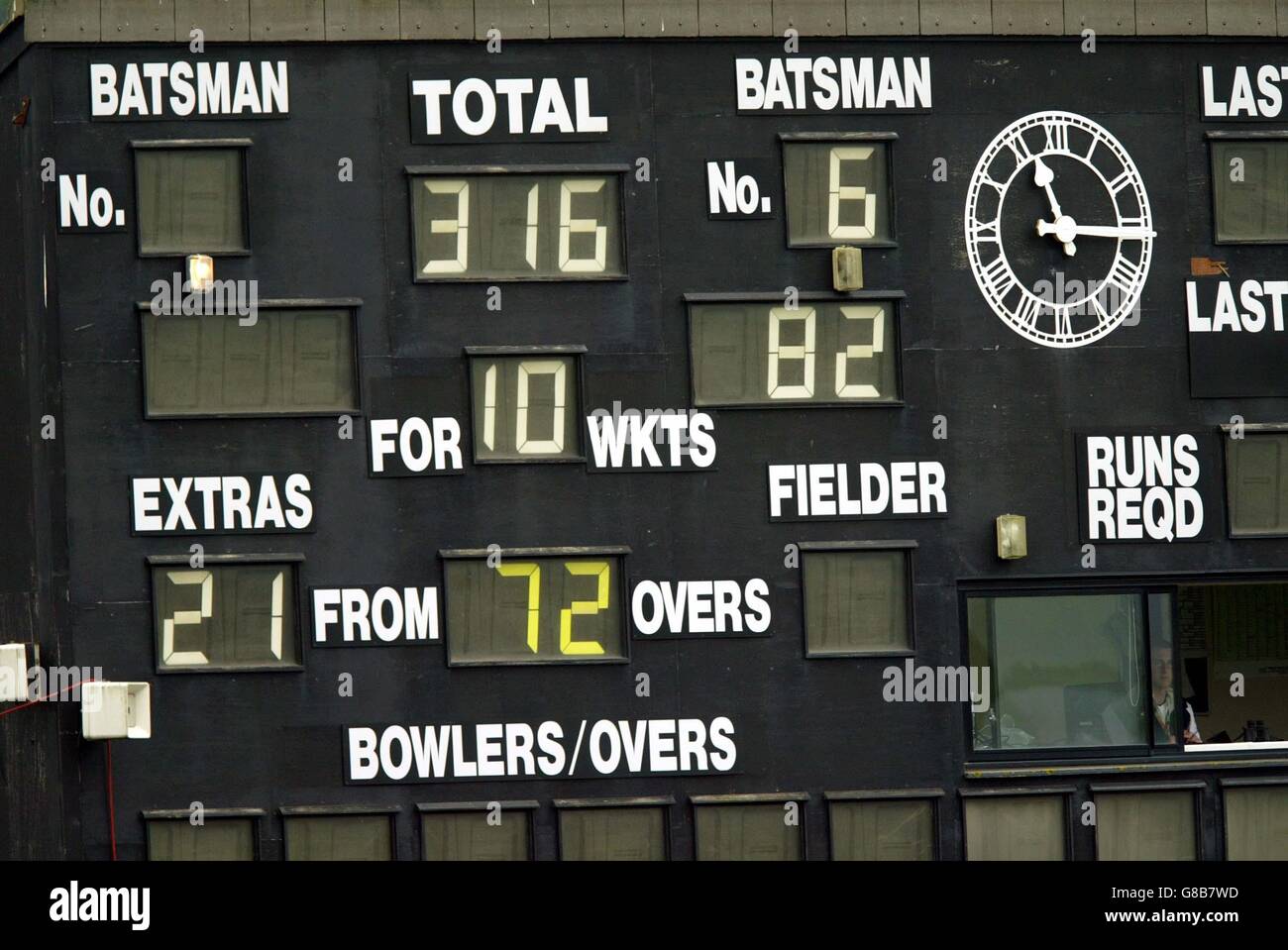 Scoreboard cricket ground hi-res stock photography and images - Alamy