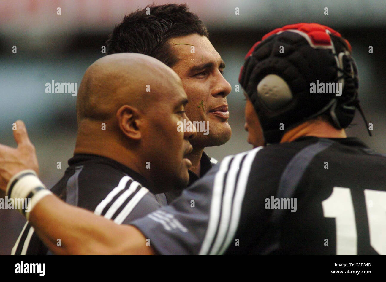 Rugby Union - Nobok Challenge Match - Twickenham. Jonah Lomu and Bruce ...