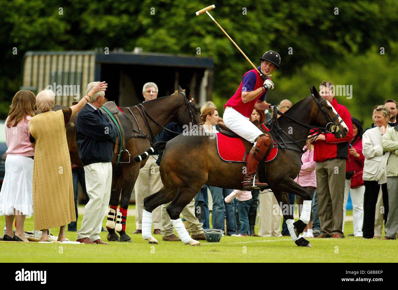 Prince William - Charity Polo Match - Cirencester Stock Photo - Alamy