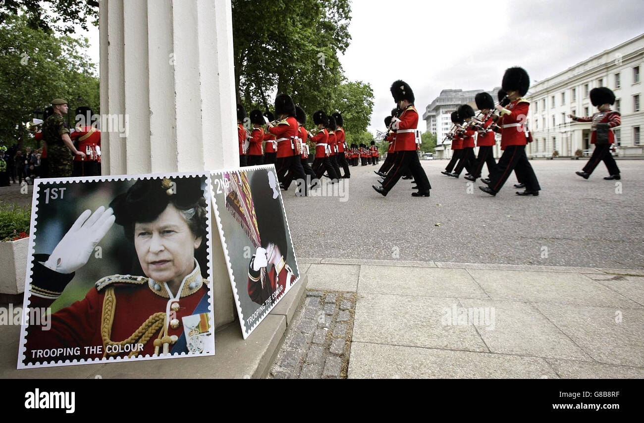 Trooping the colour postage stamp hi-res stock photography and images ...