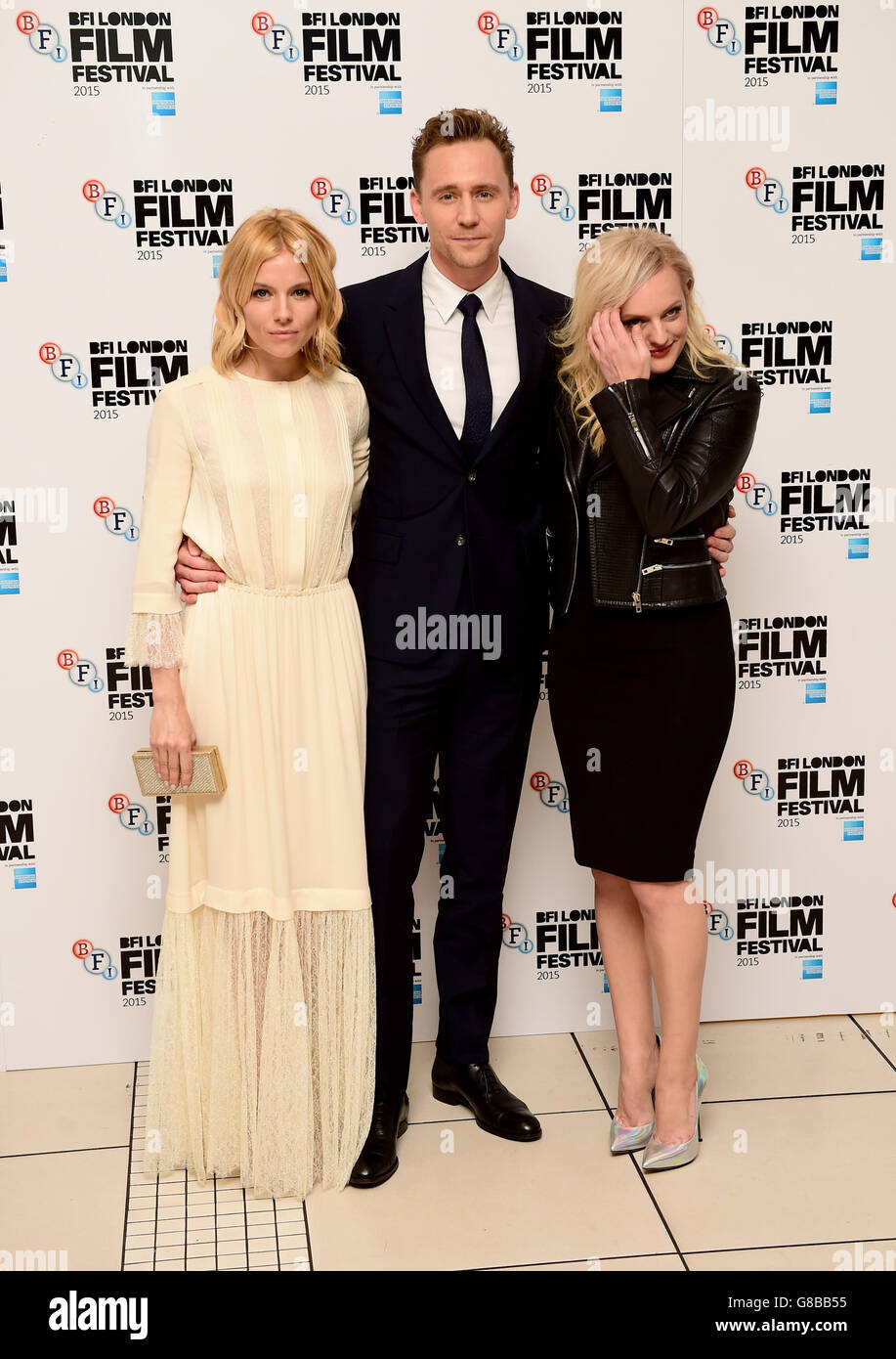 Sienna Miller, Tom Hiddleston and Elisabeth Moss attending the High ...