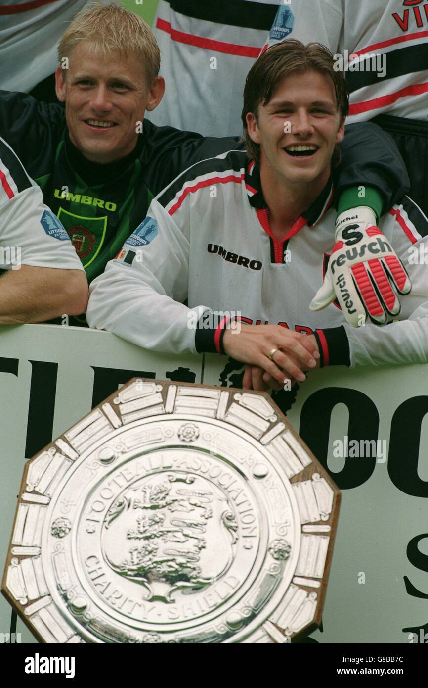 Soccer schmeichel shield hi-res stock photography and images - Alamy