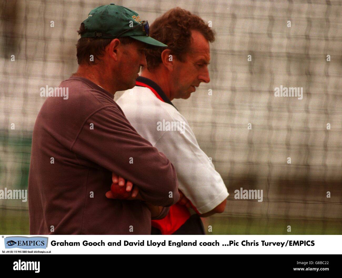 Graham gooch and david lloyd england coach hi-res stock photography and ...