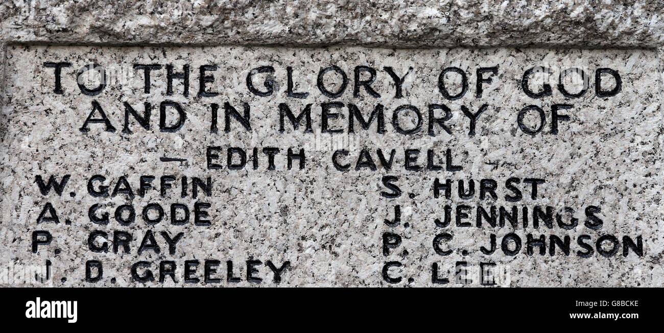 Edith cavell death hi-res stock photography and images - Alamy