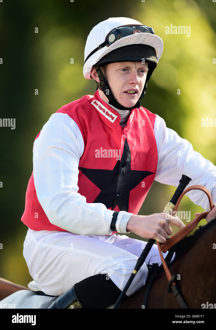 Jockey michael murphy at windsor racecourse hi-res stock photography ...