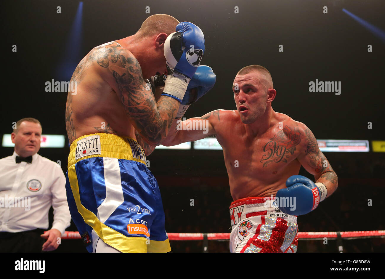 Luke Blackledge and Lee Markham during their Commonwealth super ...