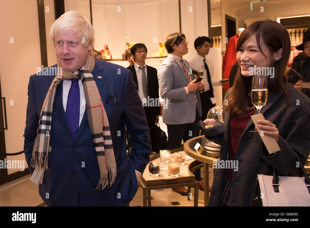 Boris Johnson visit to Japan - Day Two Stock Photo - Alamy
