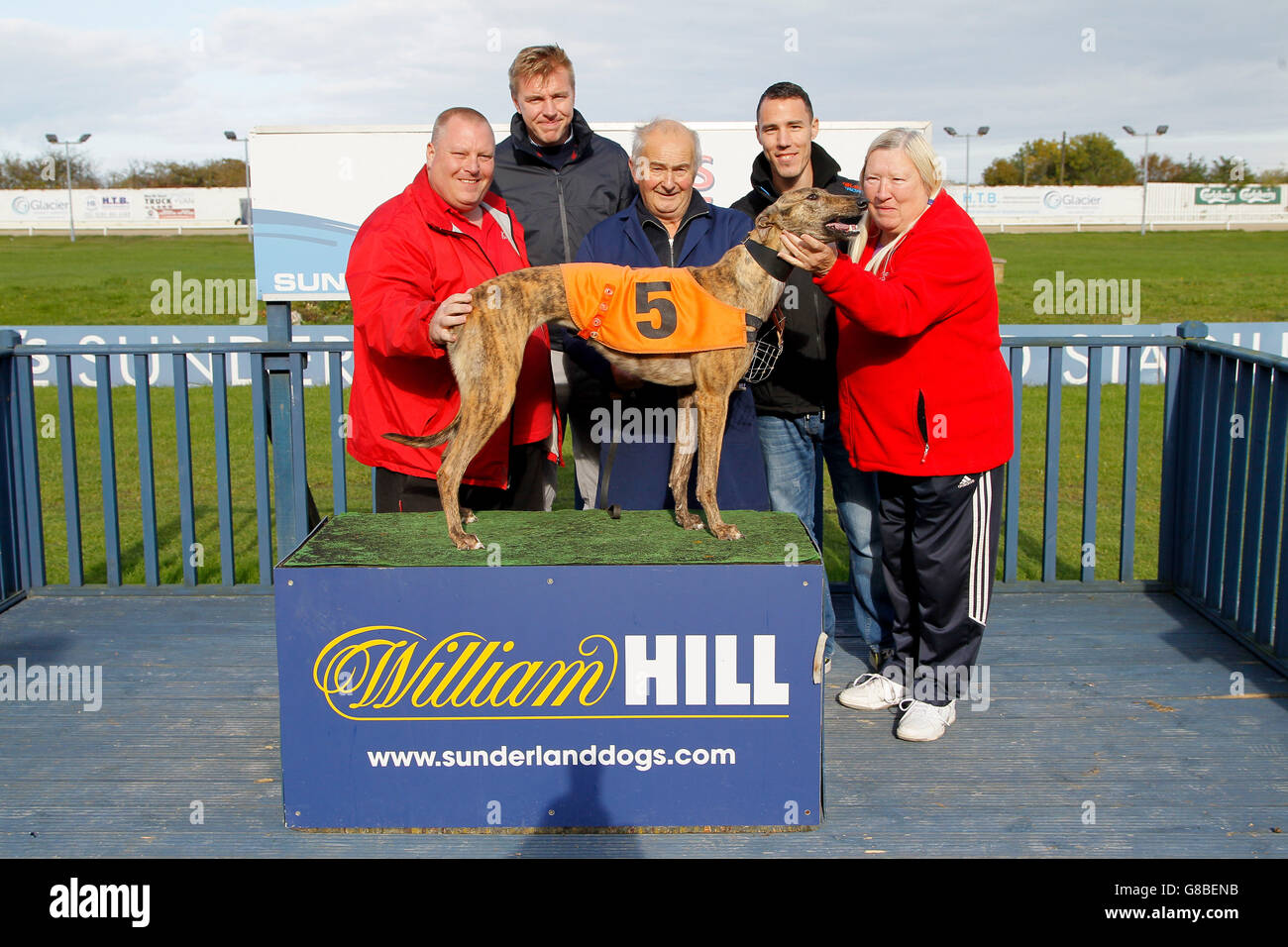 Greyhound Racing - Sunderland Greyhound Stadium. Trapper Jodie winner ...
