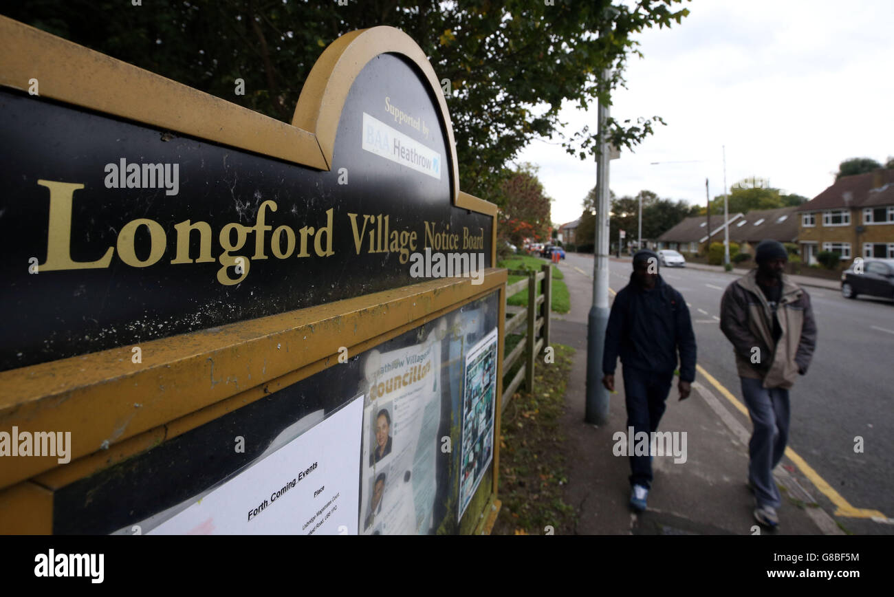Longford village, near Heathrow Airport, West London as ethnic ...