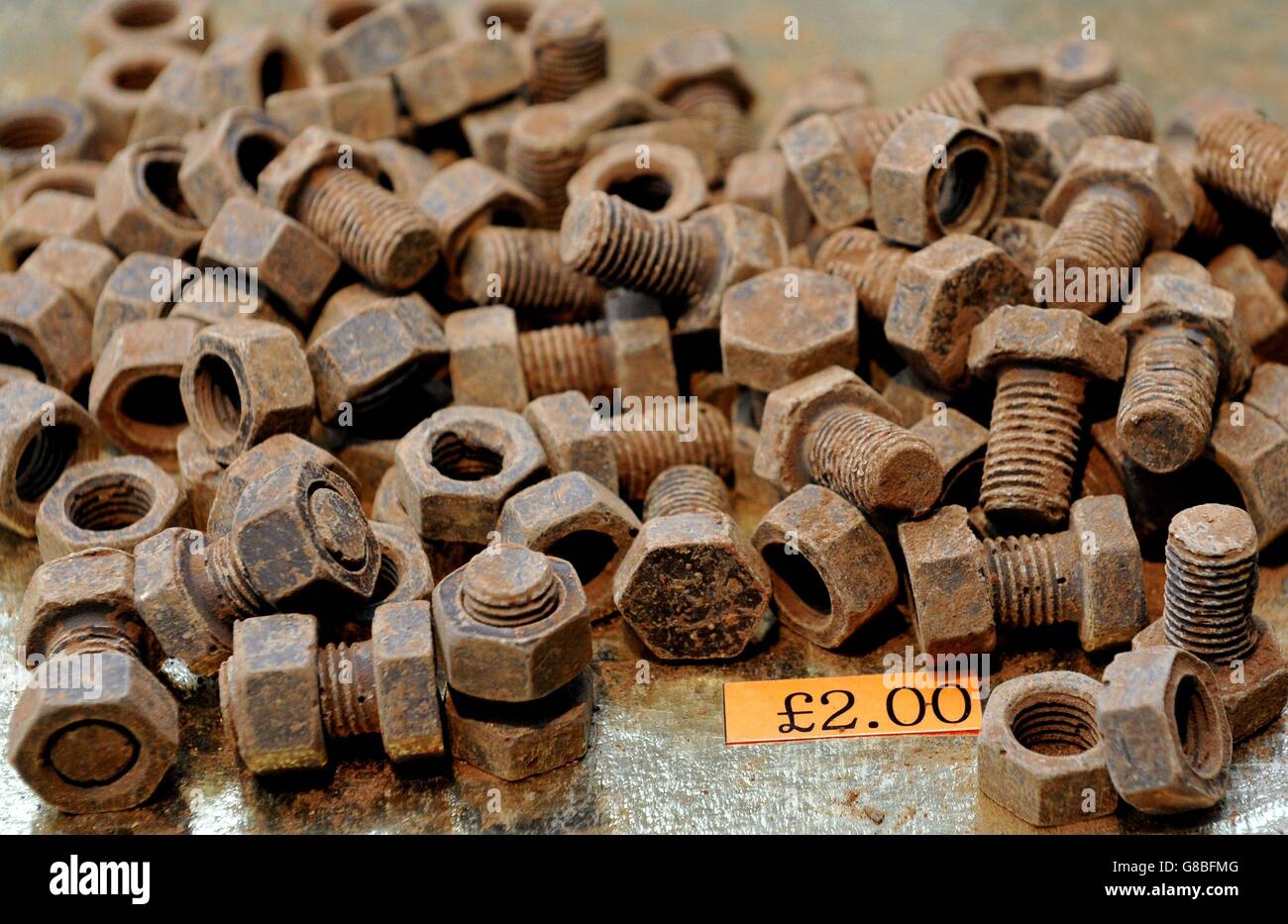 Chocolate nuts bolts on display chocolate show olympias national hall ...