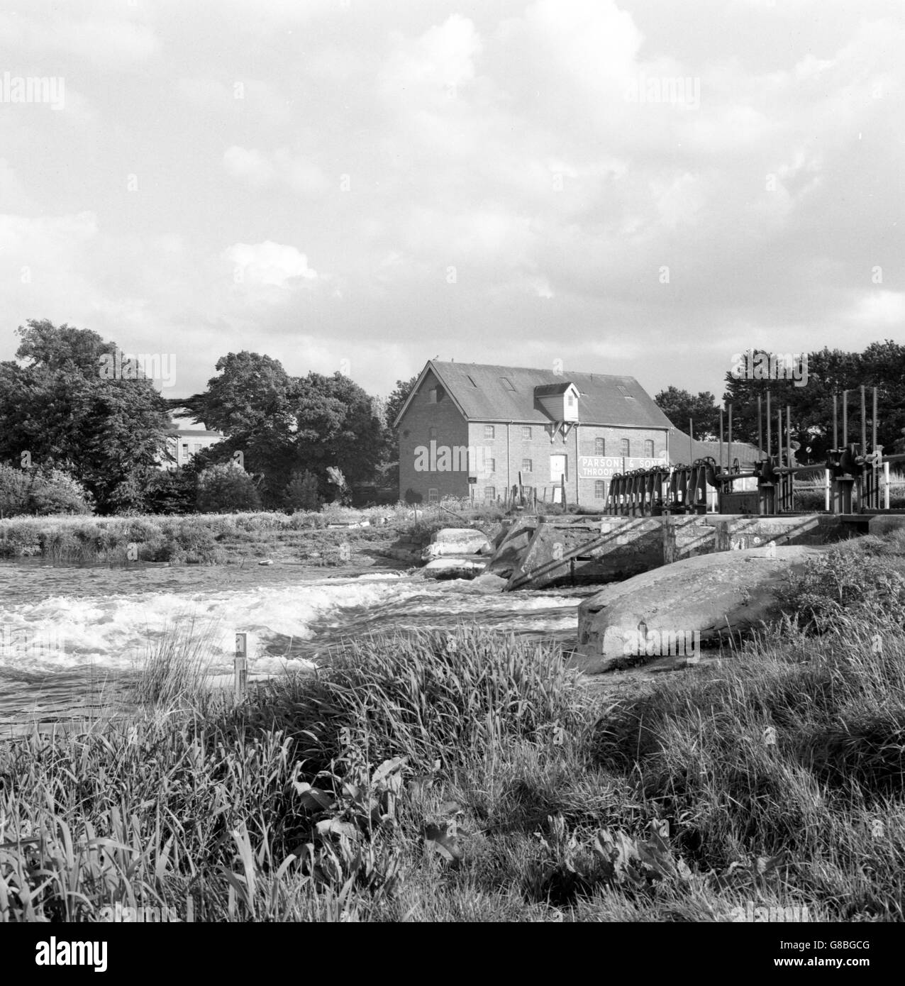 Landmarks - Throop Mill - Hampshire Stock Photo - Alamy