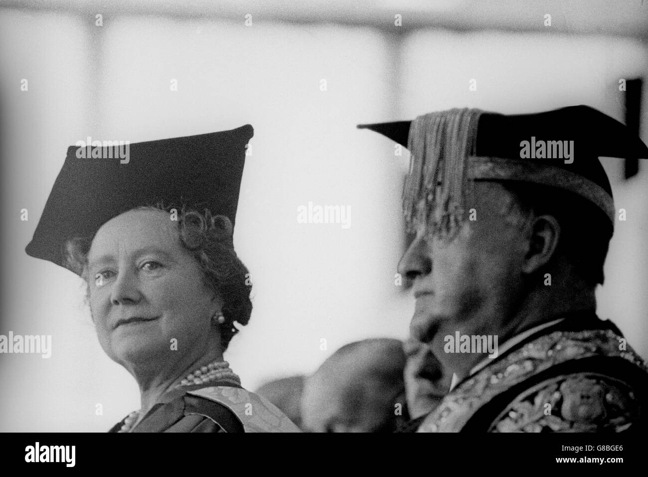 Queen Elizabeth the Queen Mother and Lord Butler of Saffron Waldon ...