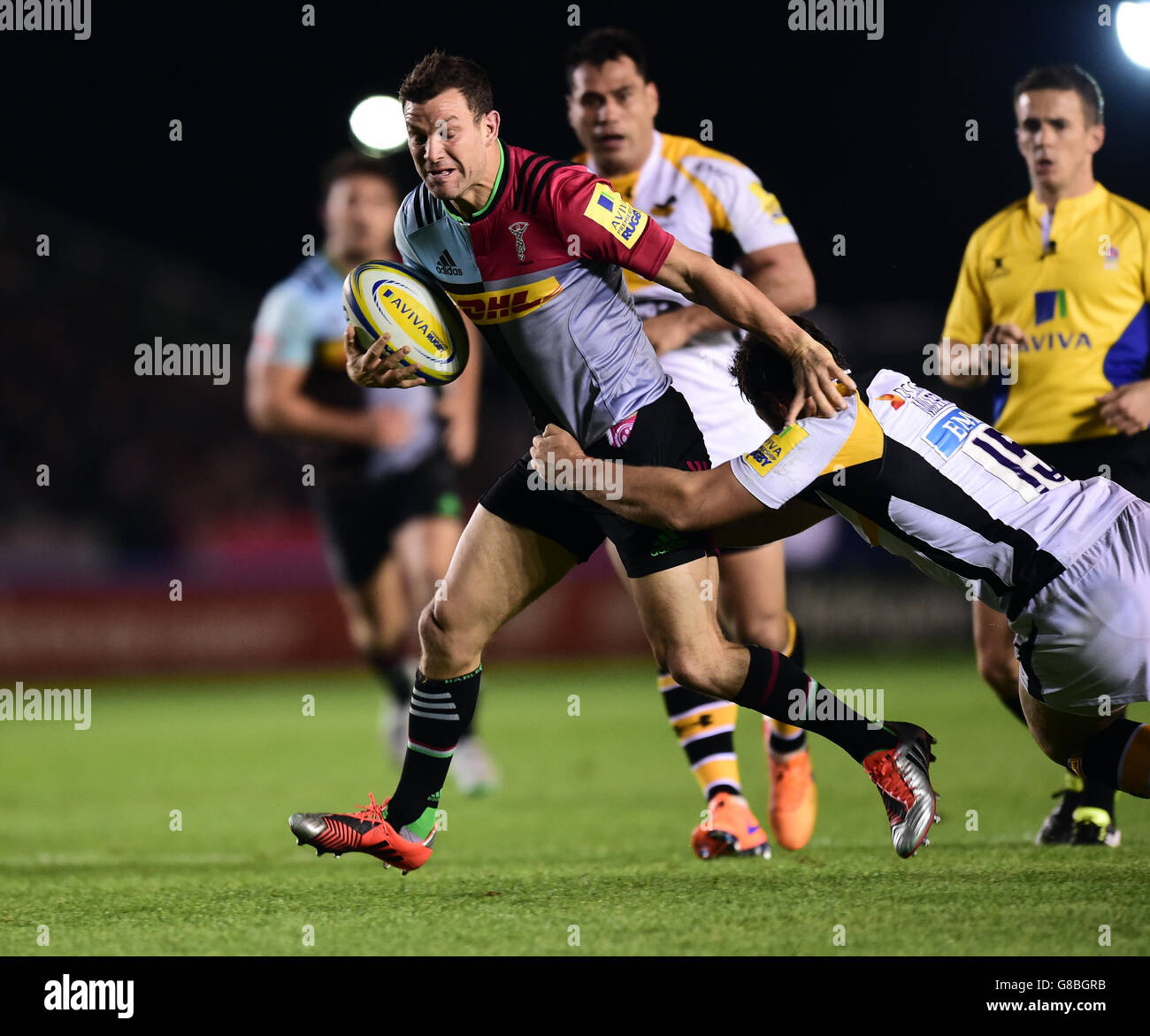 Rugby union aviva premiership harlequins v wasps twickenham stoop hi ...