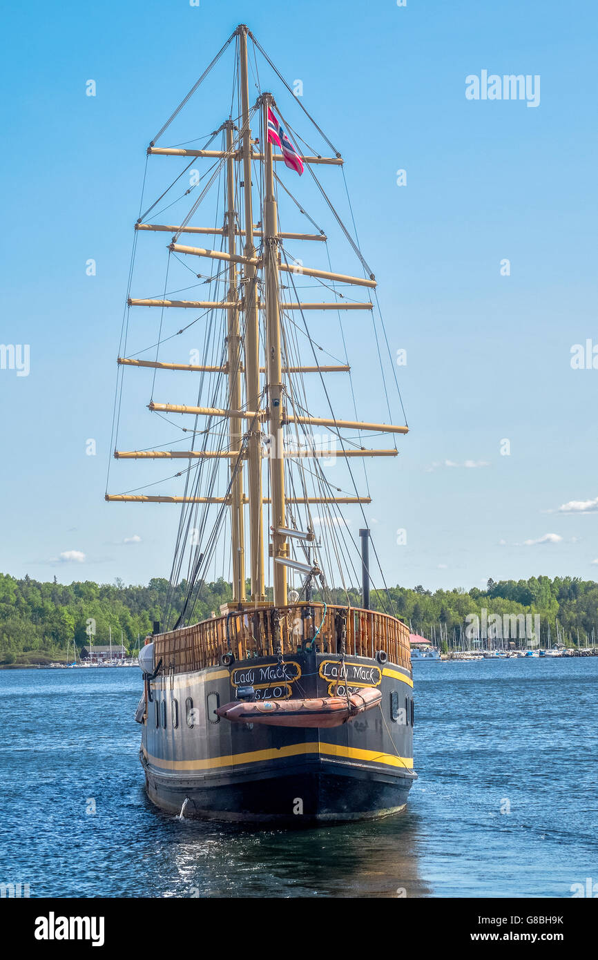 The Lady Mack Under Power Oslo Harbour Norway Stock Photo - Alamy