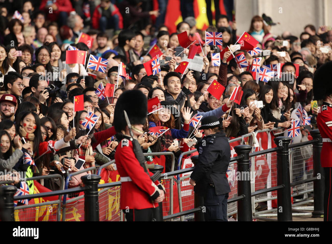 Chinese President state visit - Day One Stock Photo - Alamy