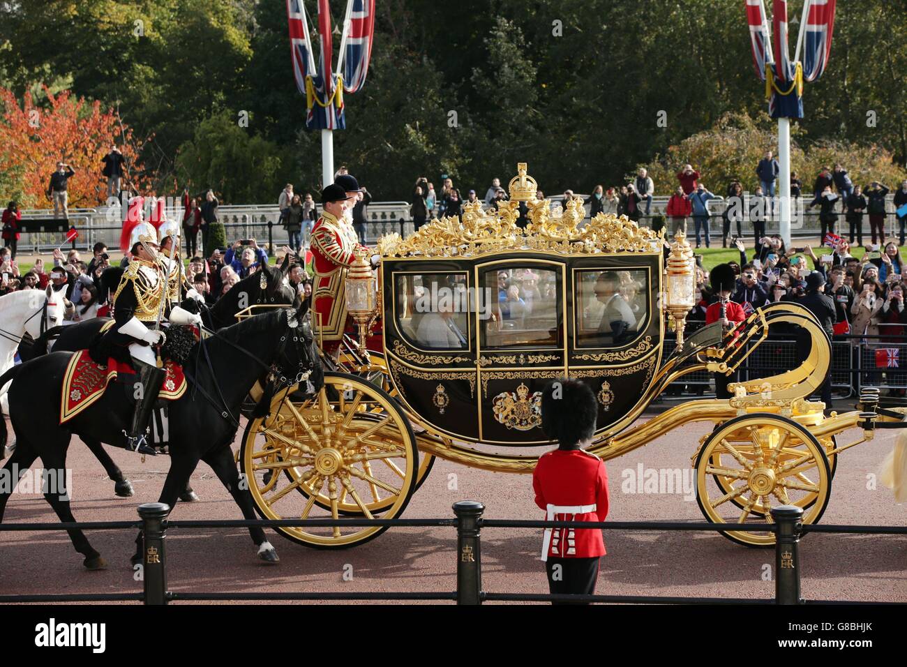 Chinese President state visit - Day One Stock Photo - Alamy
