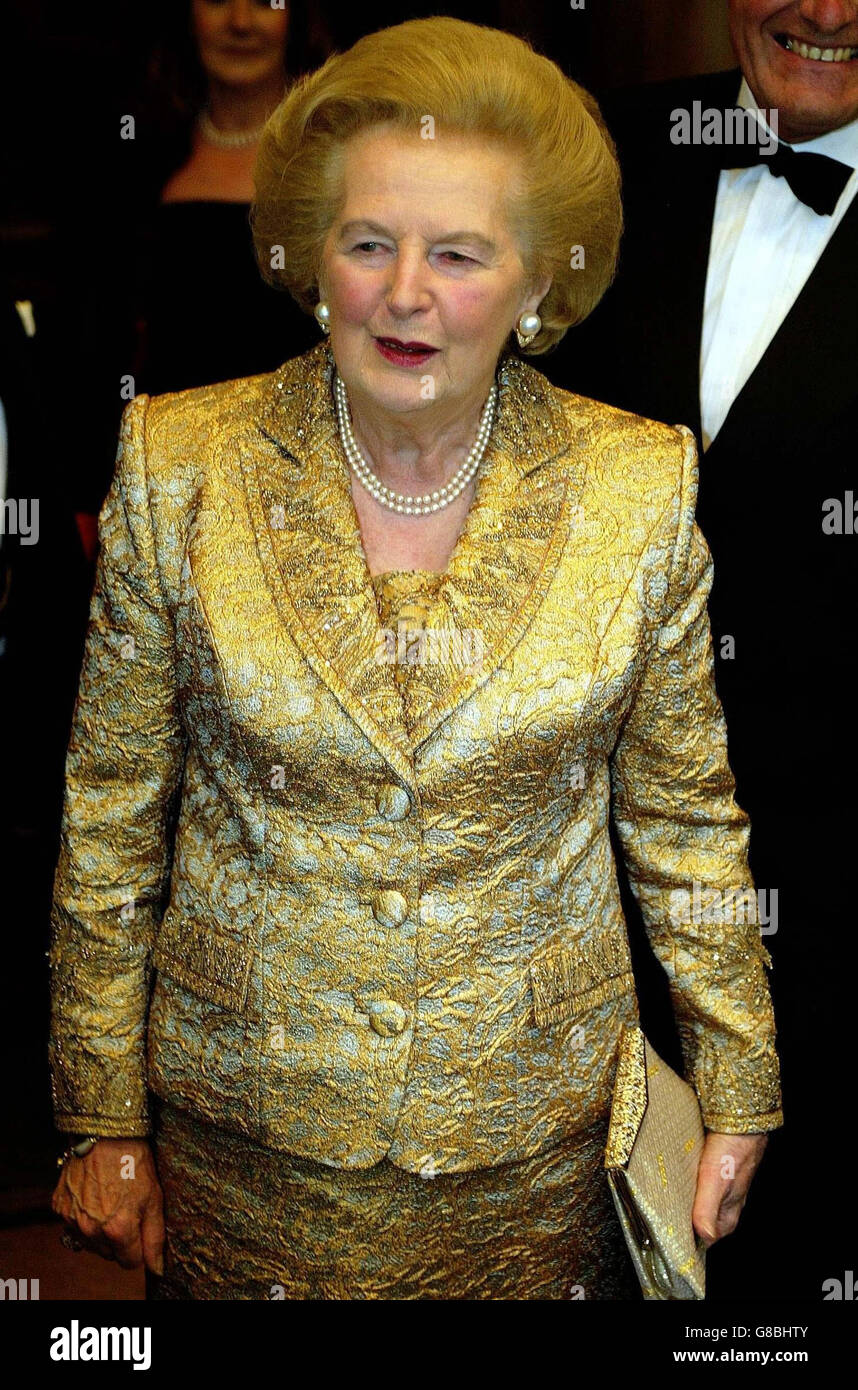 Lady Thatcher arrives Stock Photo - Alamy