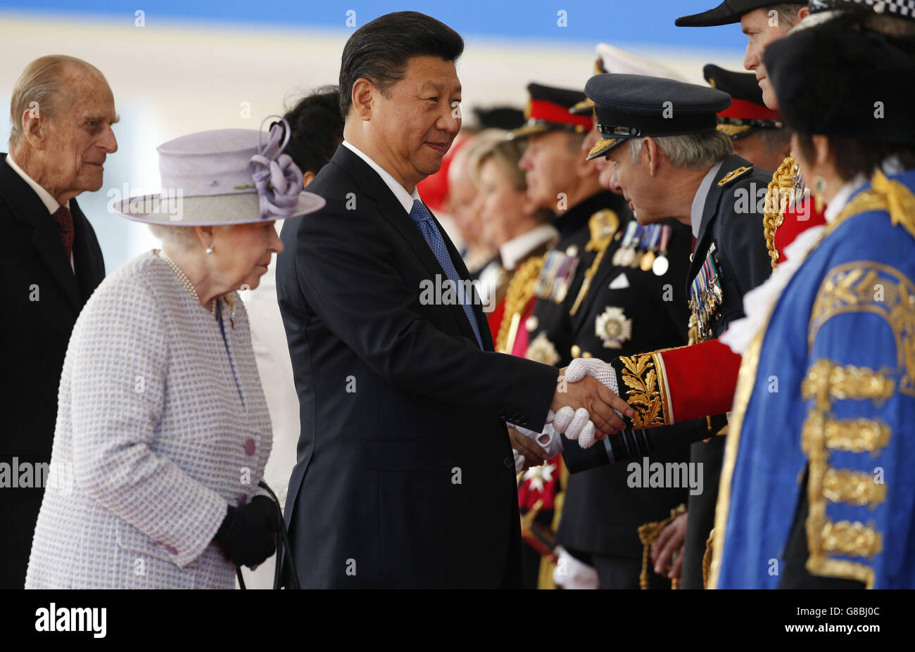 Chinese President state visit - Day One Stock Photo - Alamy