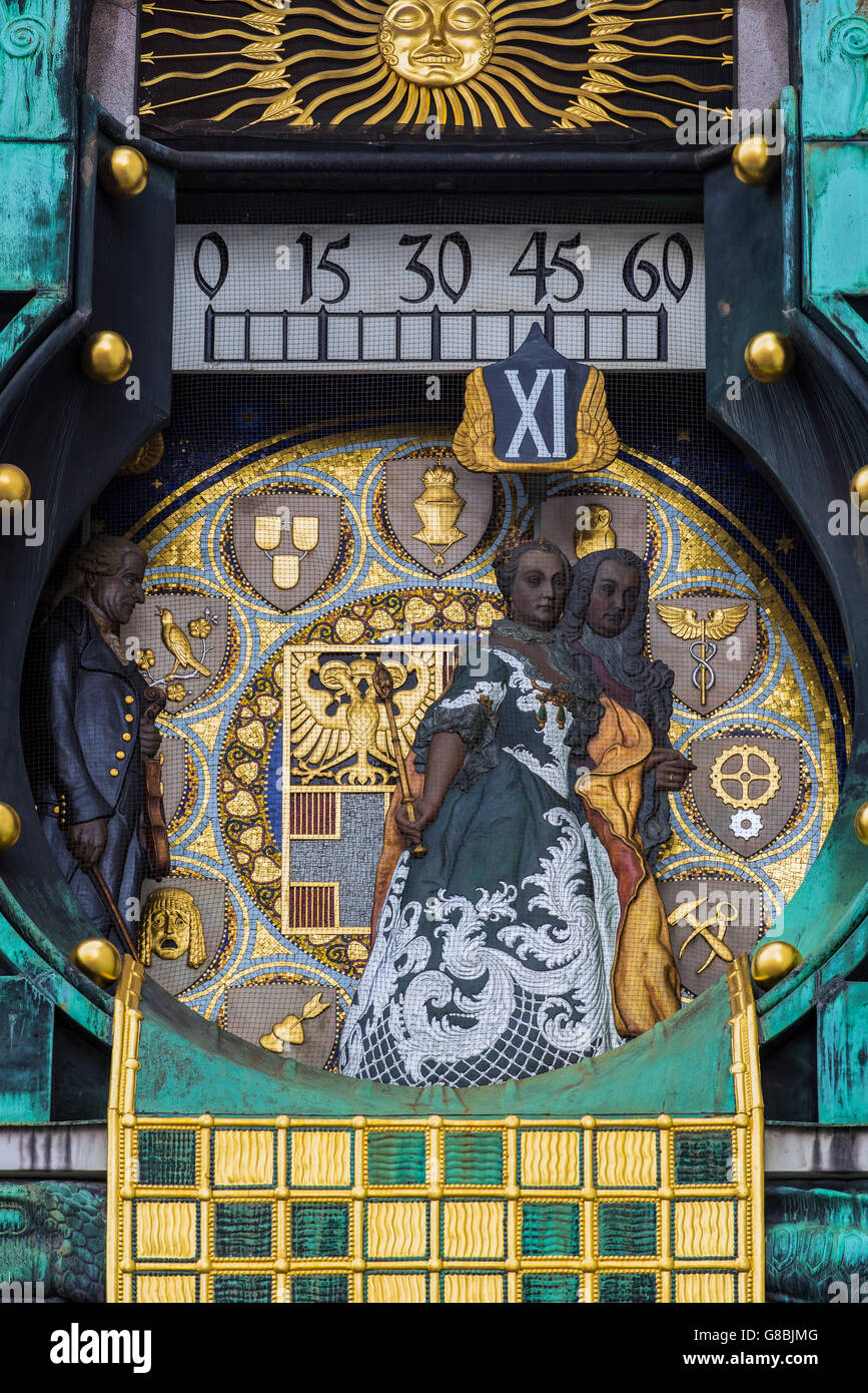 World clock vienna hi-res stock photography and images - Alamy