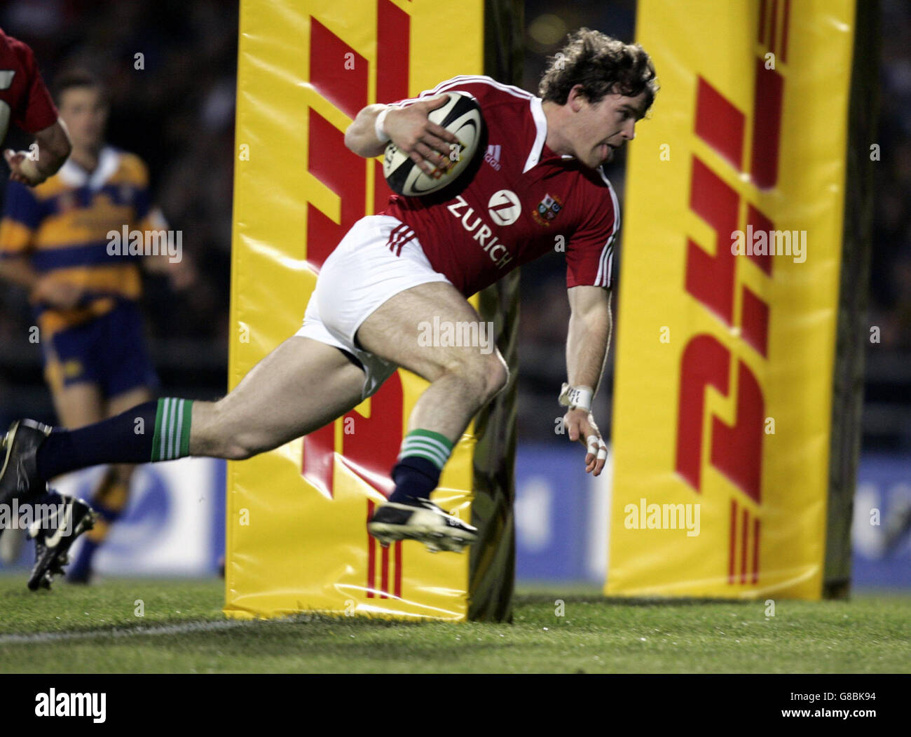 British and Irish Lion Gordon D'Arcy scores another try during their 34 ...