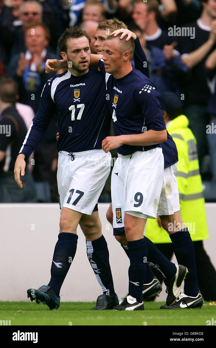 James mcfadden scotland celebrates goal hi-res stock photography and ...