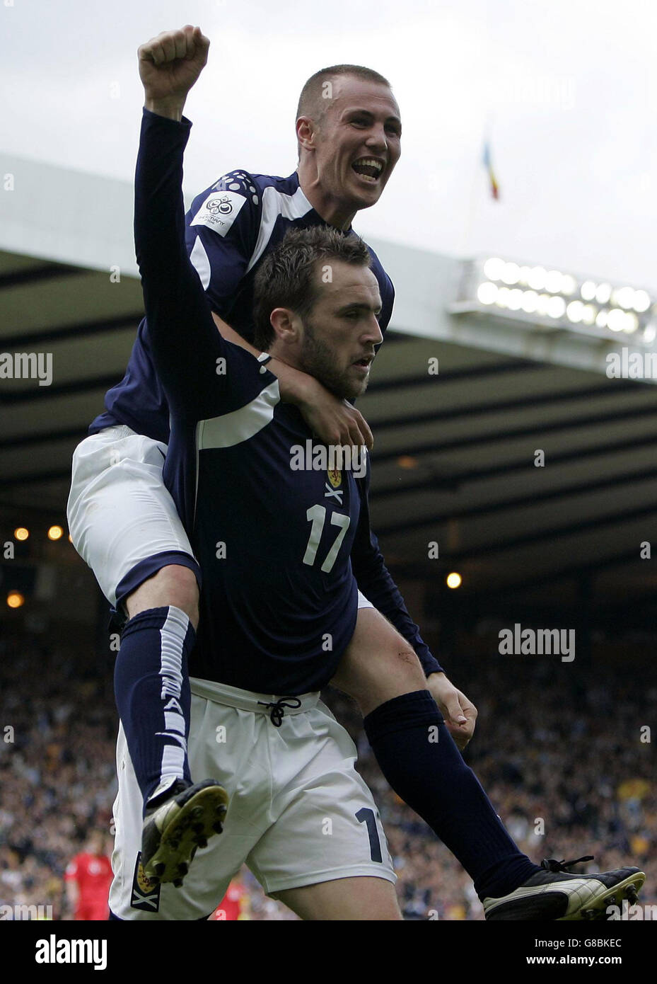 James mcfadden scotland celebrates goal hi-res stock photography and ...