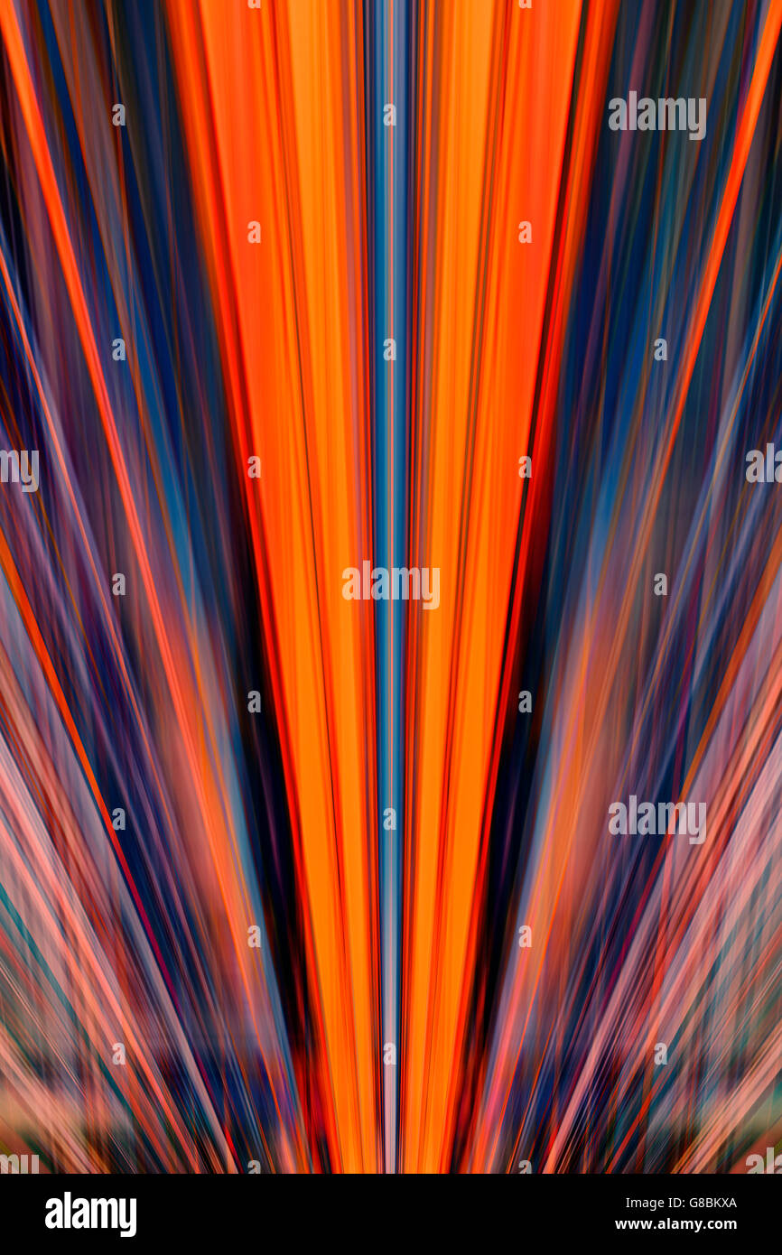 Dynamic orange and blue light beams background Stock Photo - Alamy