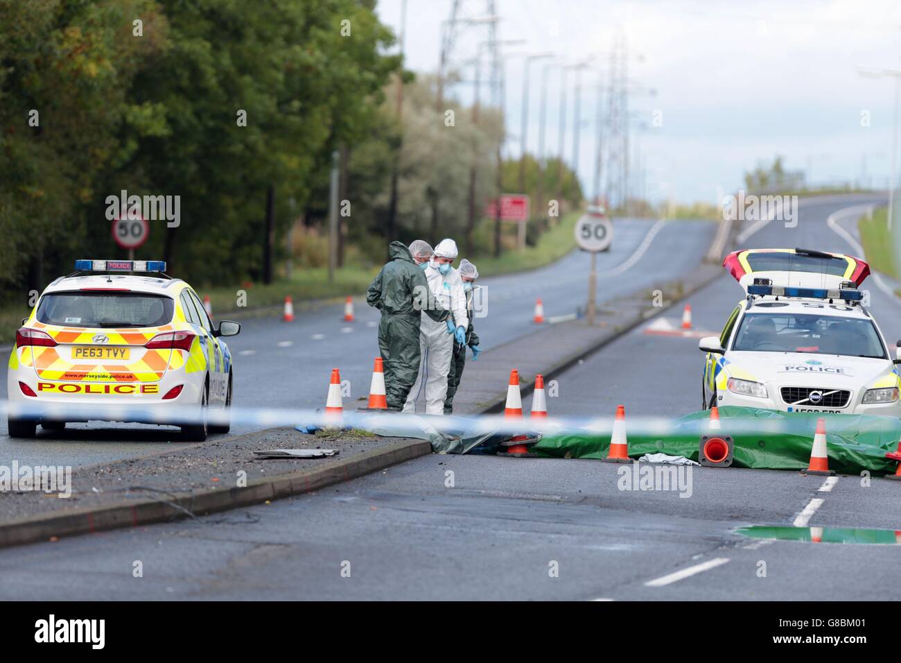 Policeman hit-and-run death Stock Photo - Alamy