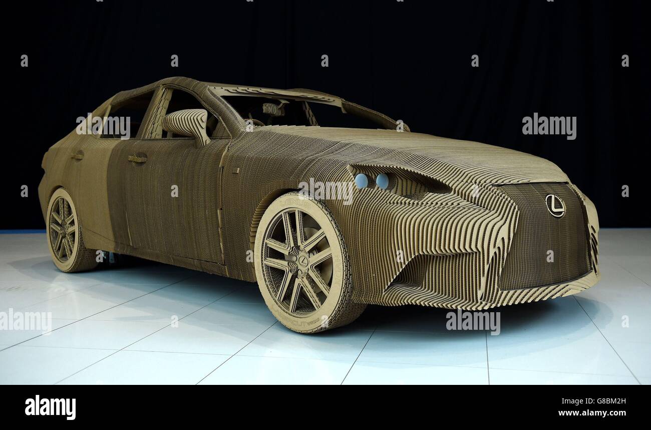 A full-size origami inspired Lexus IS Saloon, the World's first origami ...