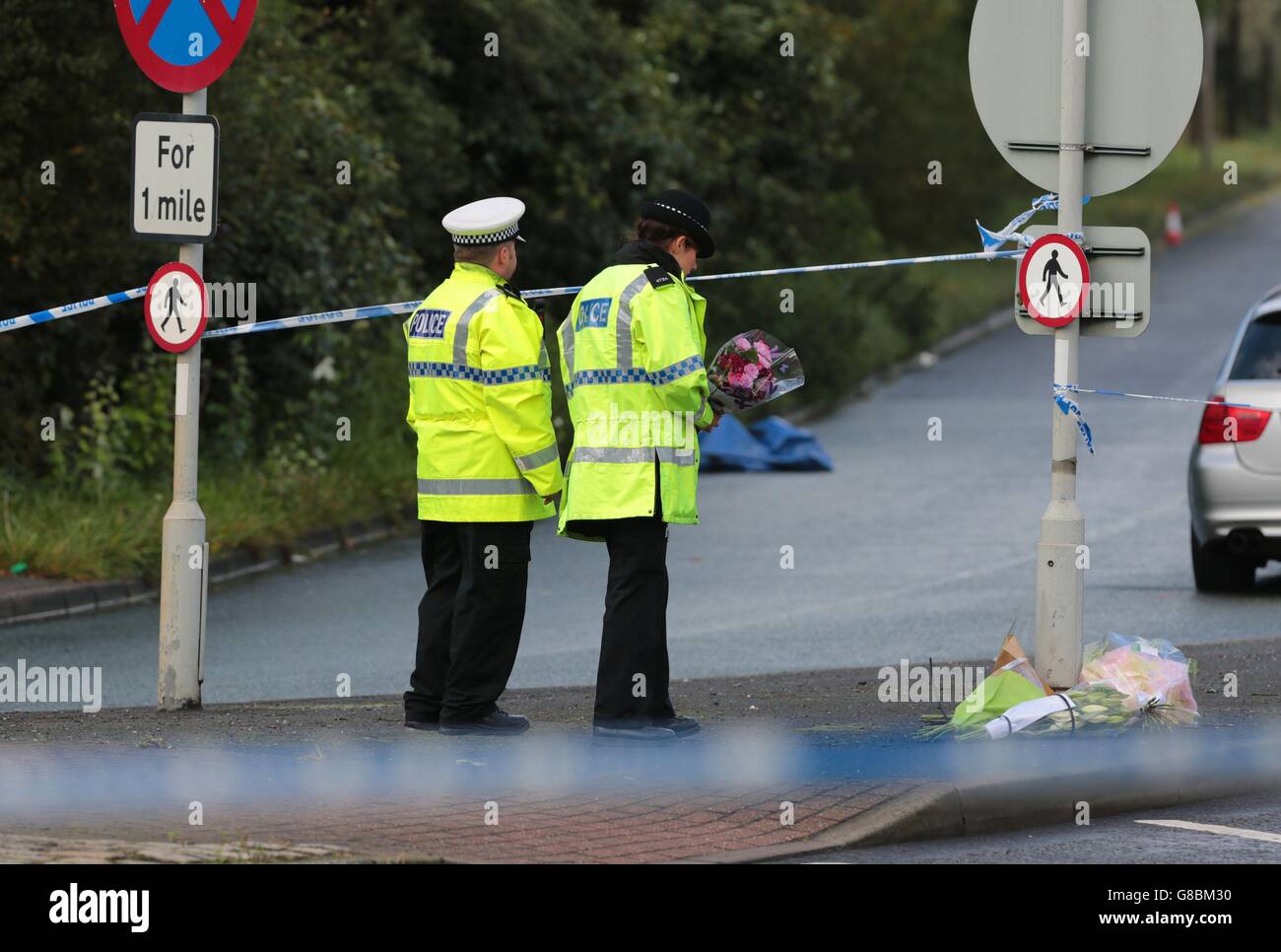 Policeman hit-and-run death Stock Photo - Alamy