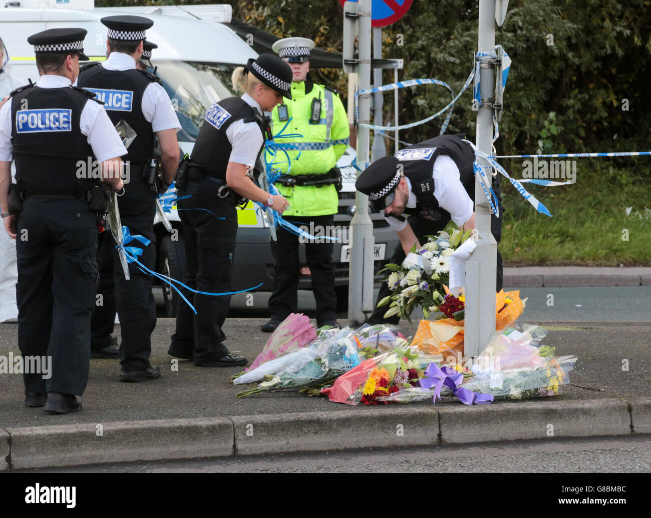 Policeman hit-and-run death Stock Photo - Alamy
