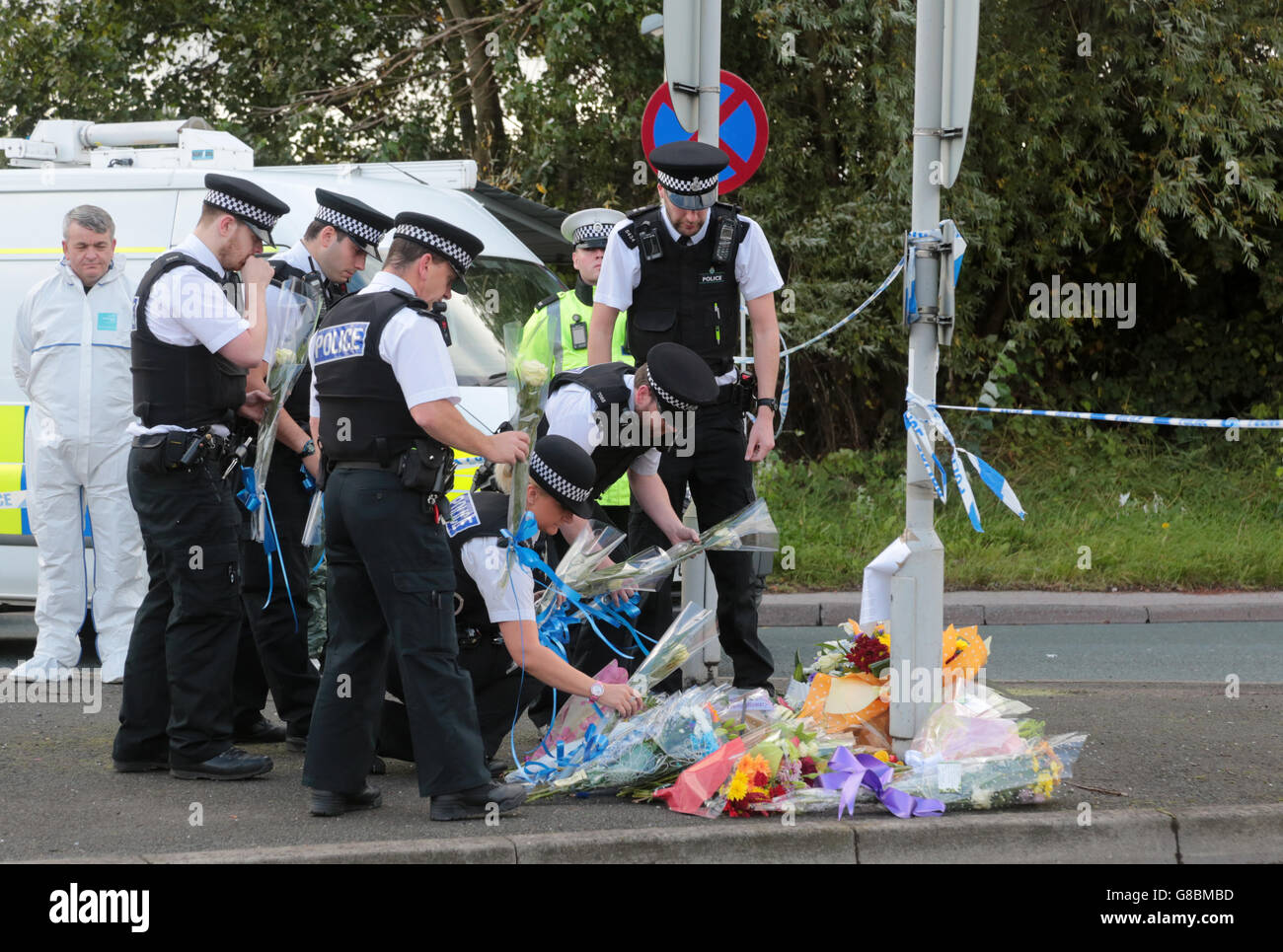 Policeman hit-and-run death Stock Photo - Alamy