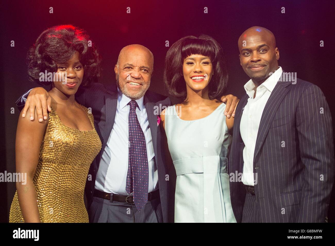 Motown founder Berry Gordy (second from left) with Motown the Musical ...