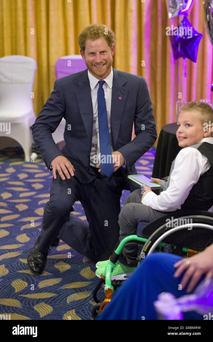 Prince Harry after speaking with Toby Sweeney-Croft (right), 9 ...